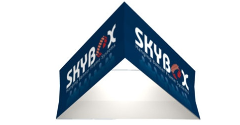 8' x 24" Triangle Skybox - Thompson Kerr Displays